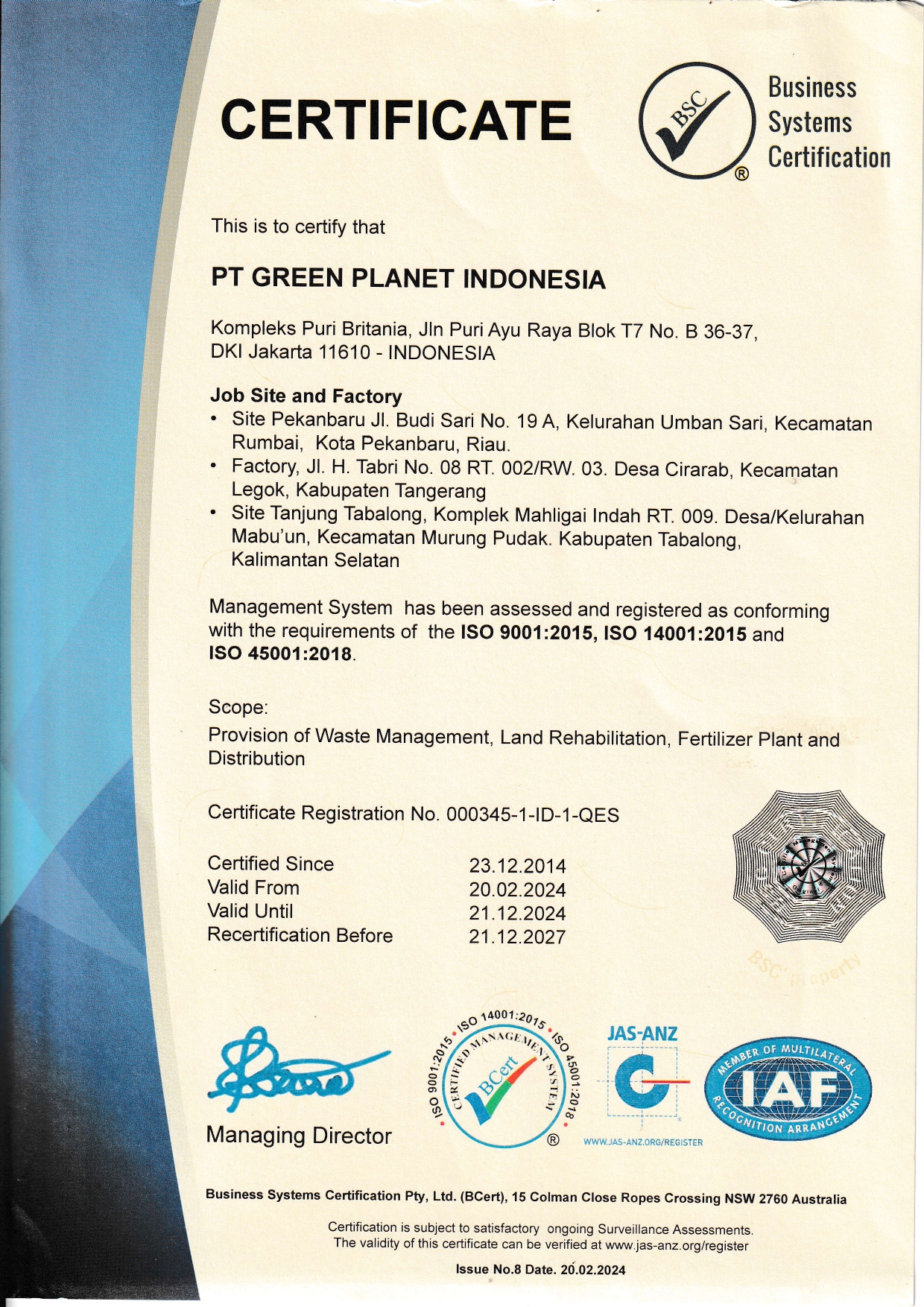 Profile – Green planet